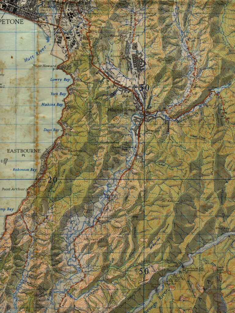 Topographical Maps of Wainuiomata | WAINUIOMATA .NET